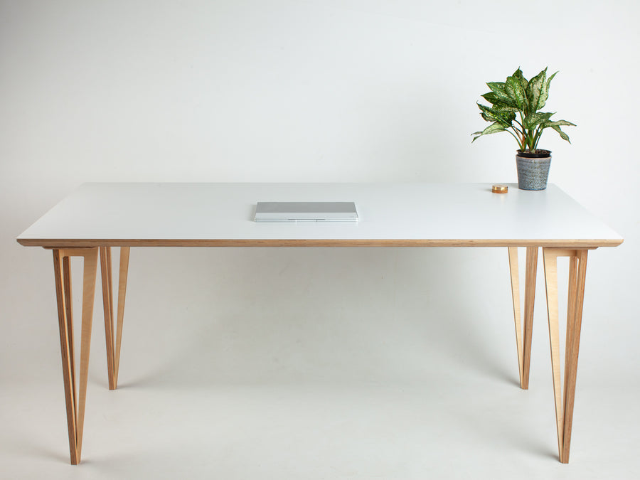 White formica table store